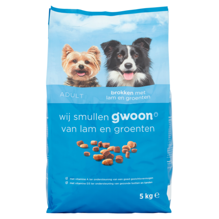 g'woon Adult Brokken met Lam en Groenten 5 kg | Poiesz Supermarkten